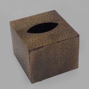 Antique Tissue Box Cover, Brass Tissue Dispenser, Bronze Tissue Cover ...