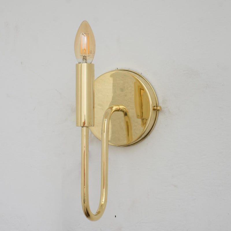 Arched Arm Wall Sconce - Etsy