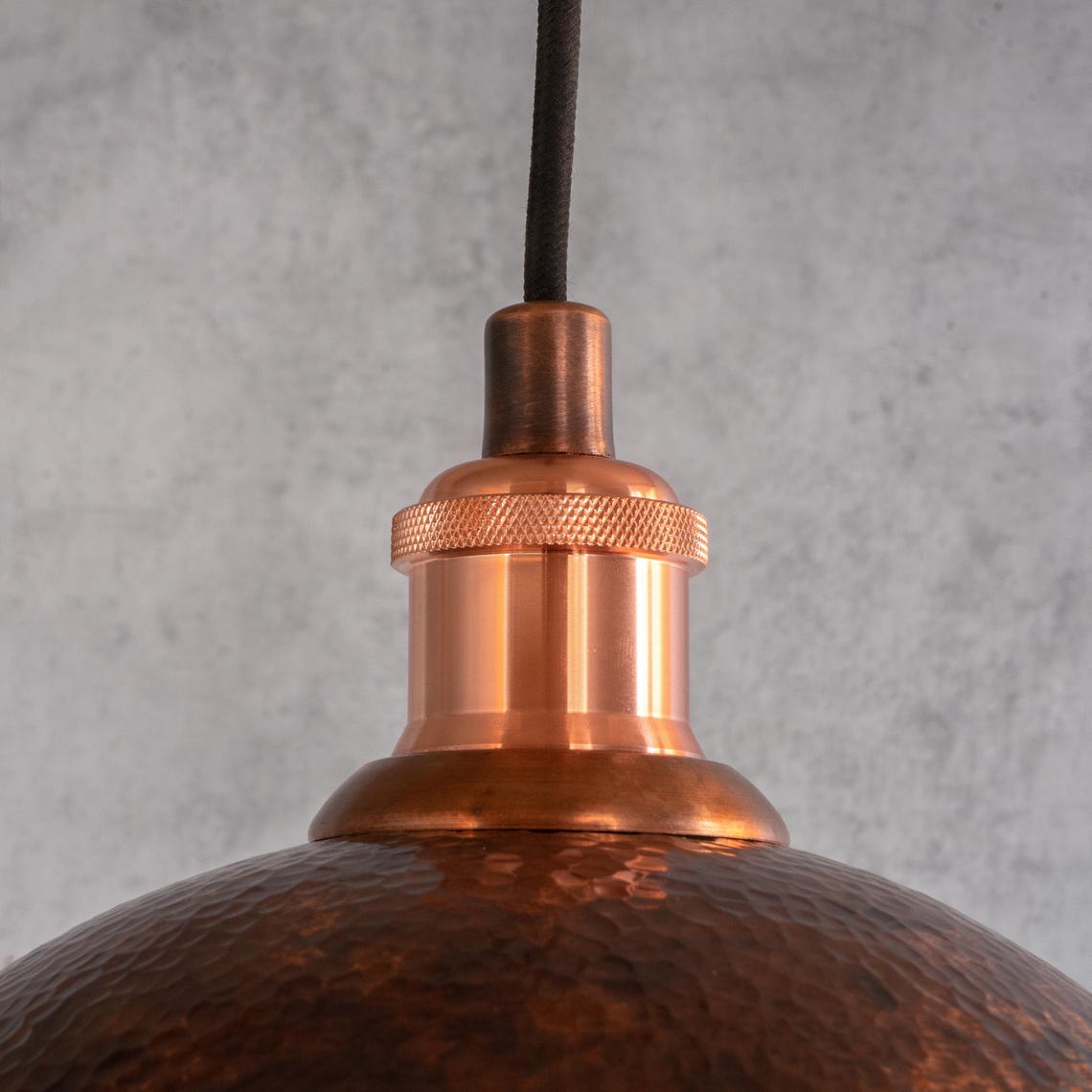 Oxidized Copper Ceiling Pendant Set, Copper Lampshade, Copper Ceiling ...