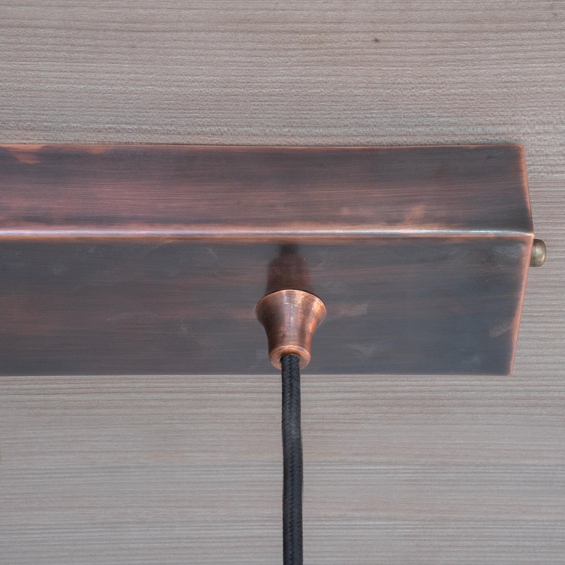 Oxidized Copper Ceiling Pendant Set, Copper Lampshade, Copper Ceiling ...