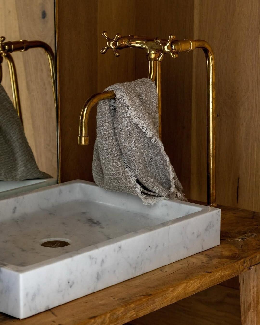 Unlacquered Solid Brass Bridge Faucet, Elephant Nose, Vintage Sink ...
