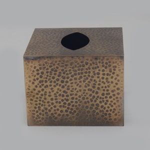 Antique Tissue Box Cover, Brass Tissue Dispenser, Bronze Tissue Cover ...