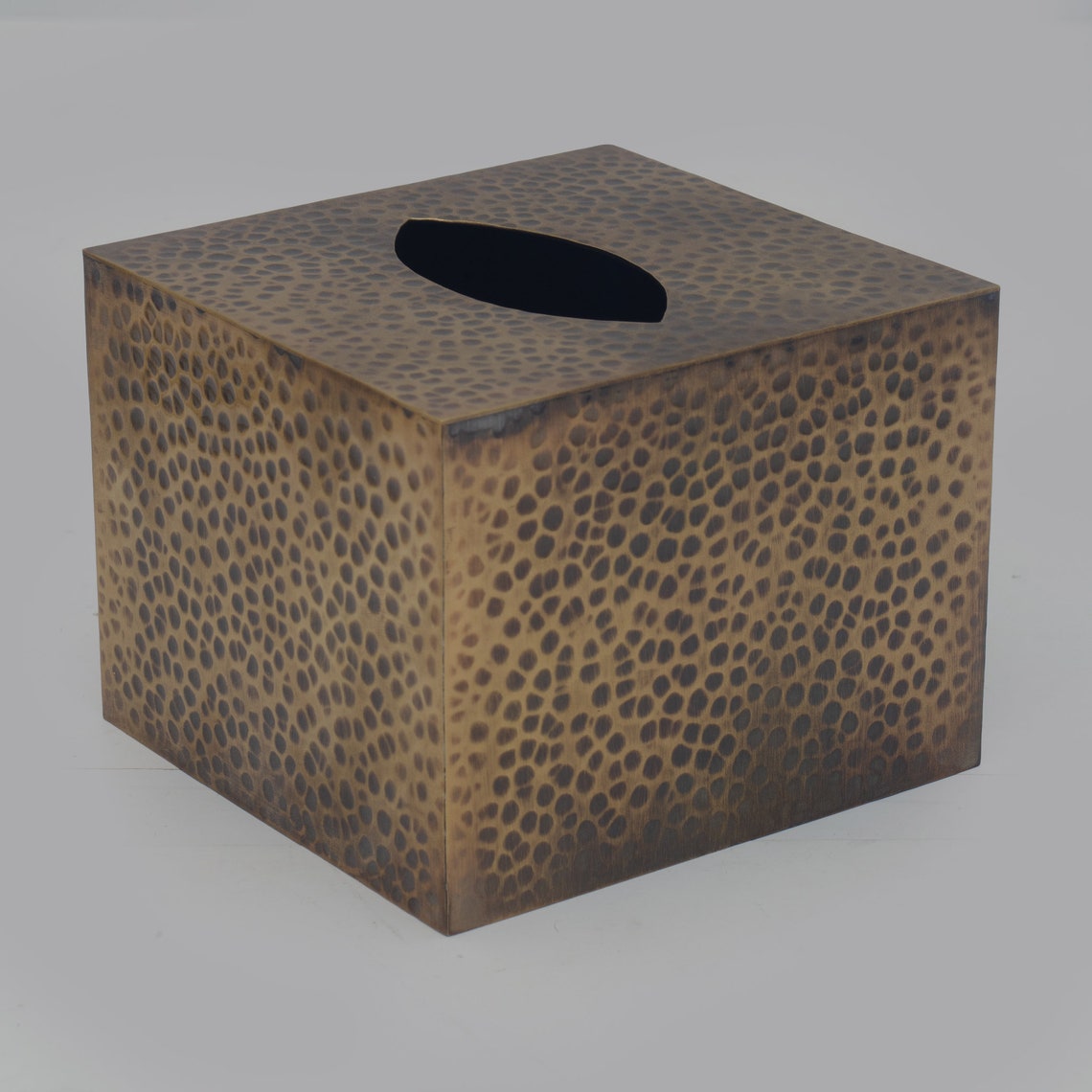 Antique Tissue Box Cover, Brass Tissue Dispenser, Bronze Tissue Cover ...