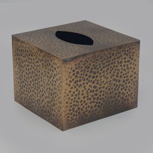 Antique Tissue Box Cover, Brass Tissue Dispenser, Bronze Tissue Cover ...