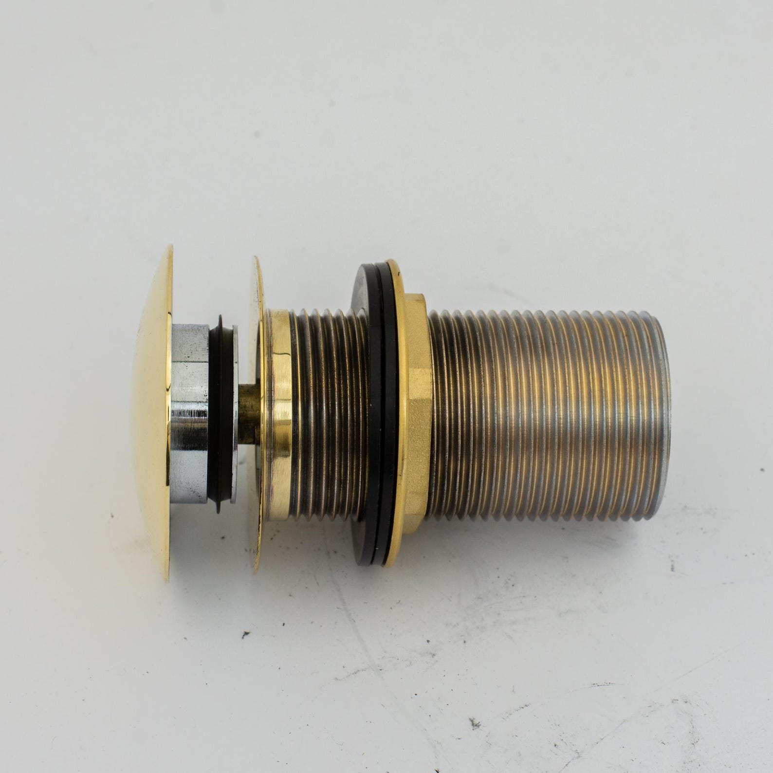 Solid Brass Drain, Push up Button - Etsy