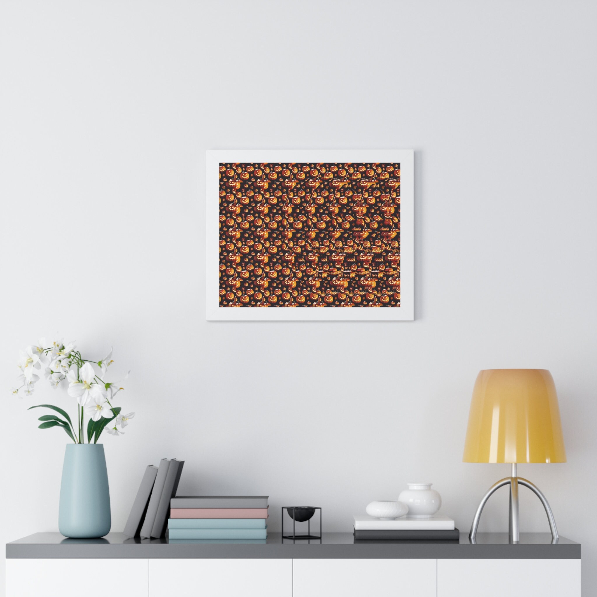 Skull STEREOGRAM Hidden 3D Poster With FRAME, MATTE Finish in Archive ...