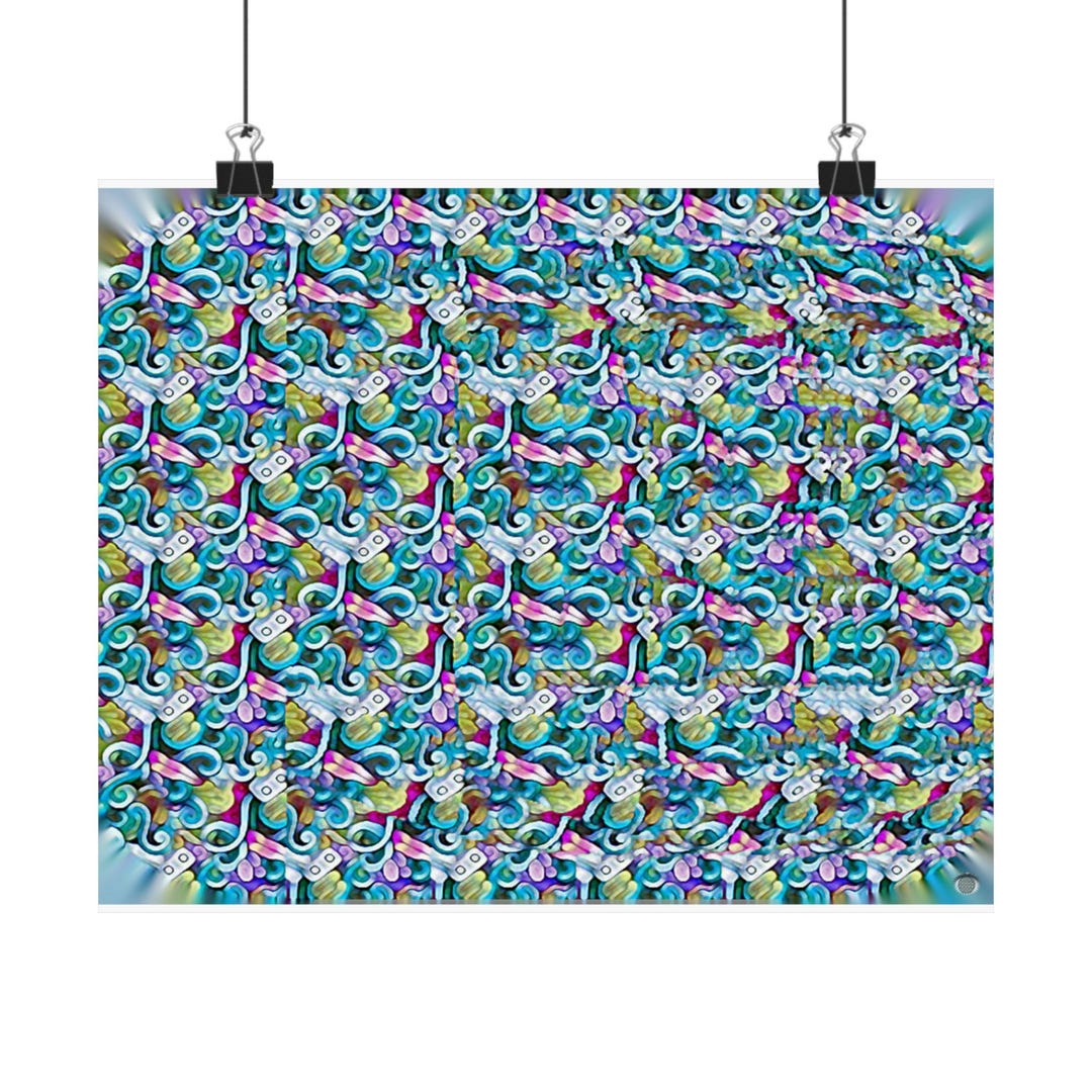 Letter B Deep STEREOGRAM POSTER, Unframed 11x9, 14x11, 18x14, 20x16 ...