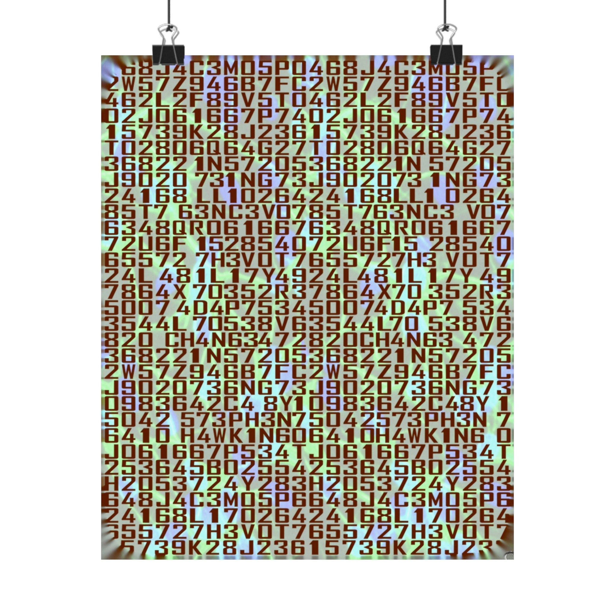 Intelligence STEREOGRAM Matte Vertical POSTER, UNFRAMED, Sizes 9x11 ...