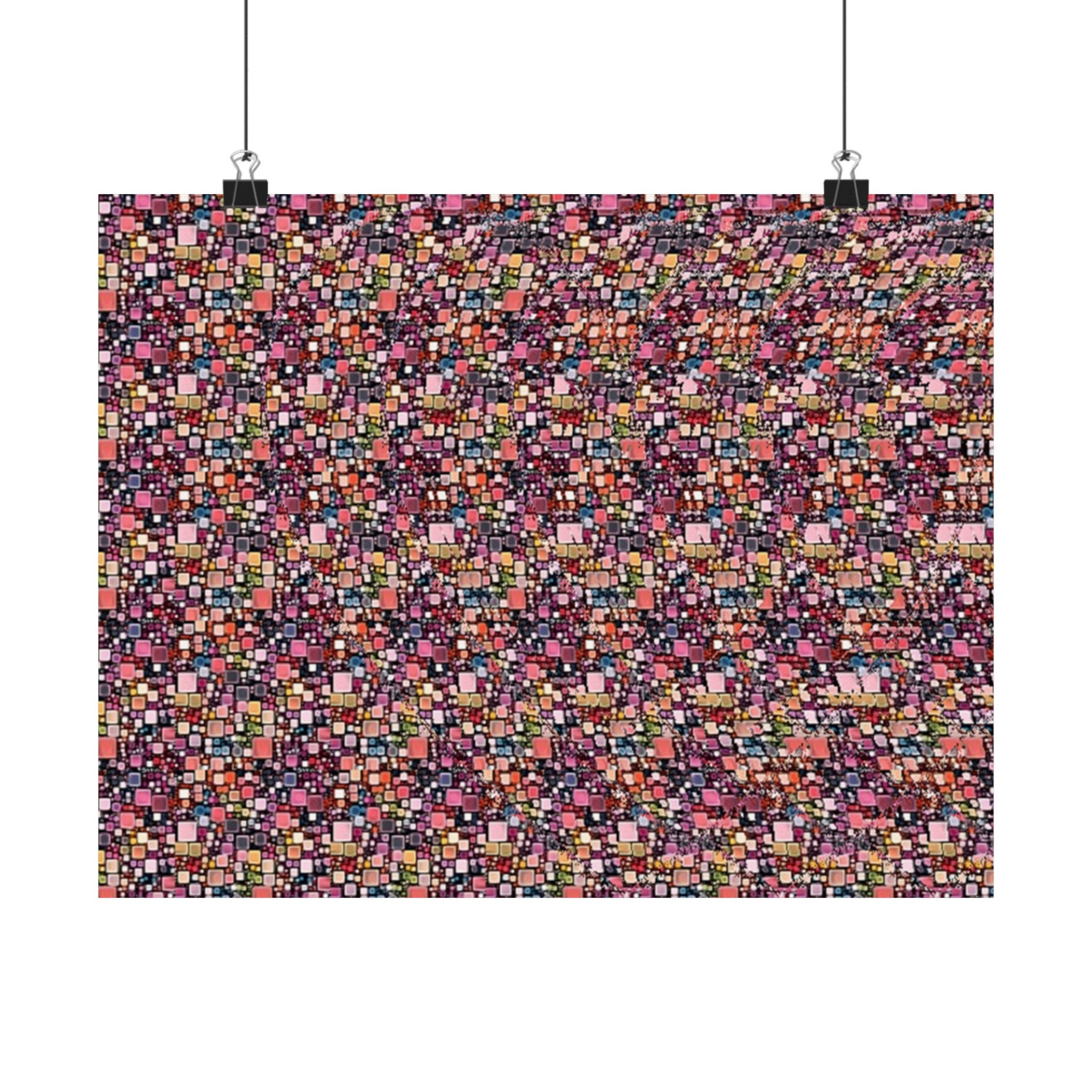 HEART STEREOGRAM POSTER, Unframed 11x9, 14x11, 18x14, 20x16, 24x20 ...