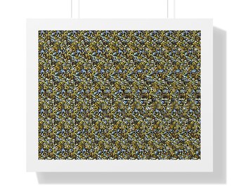 Turtle STEREOGRAM Hidden 3D Poster With FRAME, MATTE Finish in Archive ...