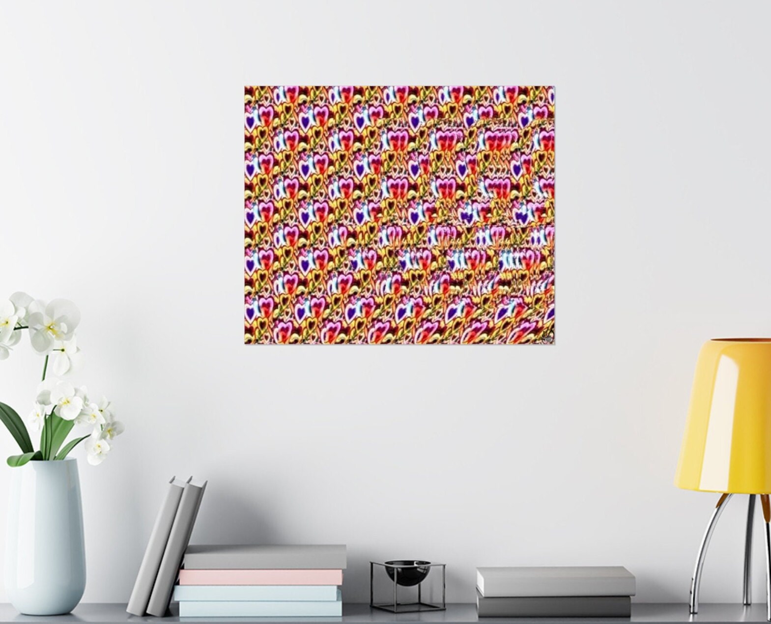 I HEART You STEREOGRAM POSTER, Unframed 11x9, 14x11, 18x14, 20x16 ...