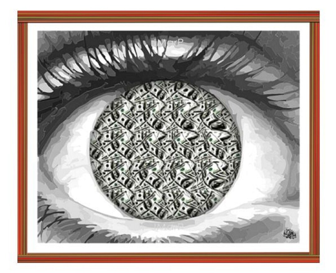 EYE See MONEY STEREOGRAM Secret Message Wall Art Canvas - Etsy