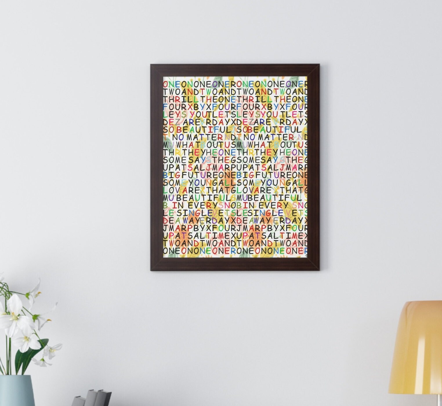 You Are Beautiful STEREOGRAM Hidden 3D Poster With FRAME, MATTE Finish ...
