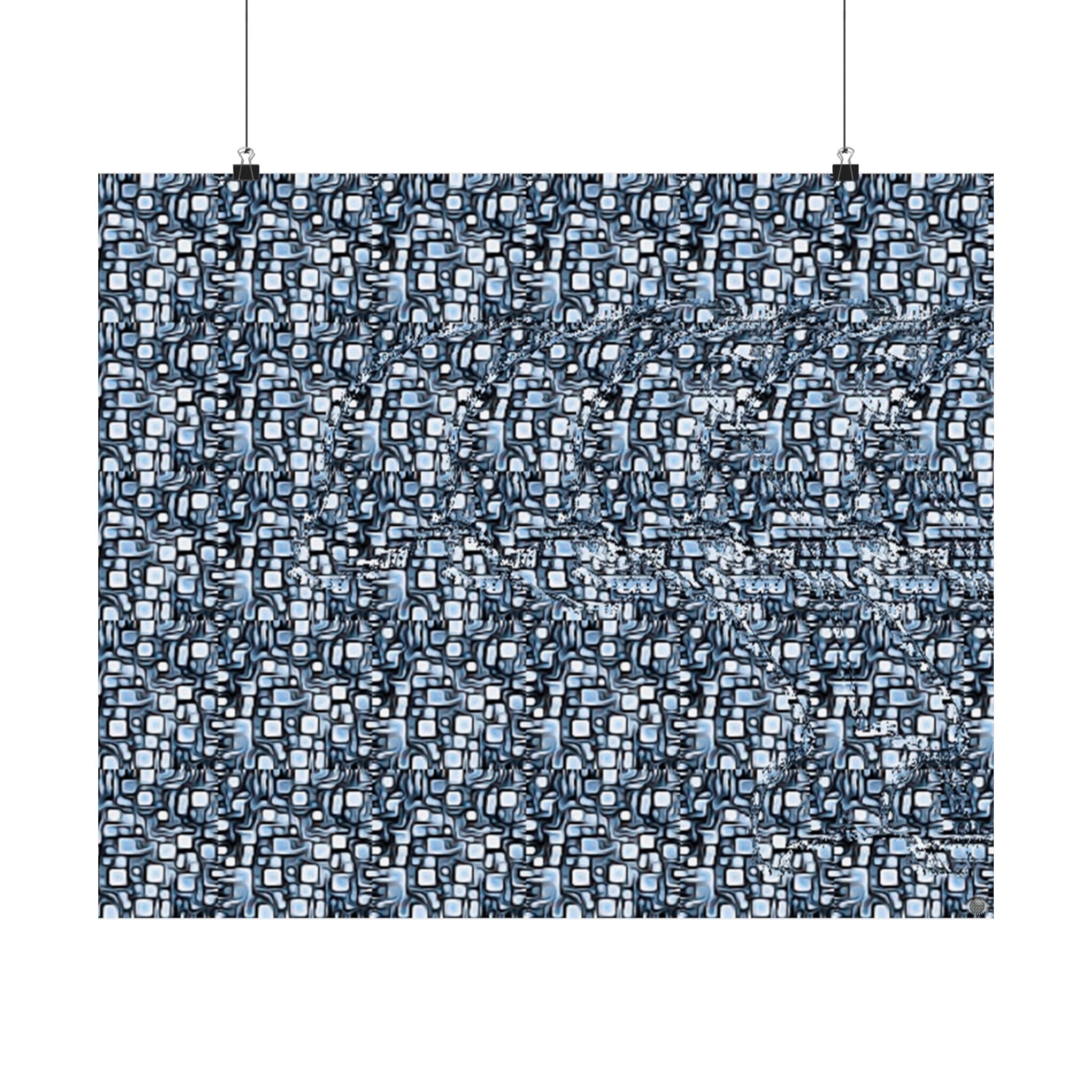 Dolphin Stereogram Unframed Poster: Optical Illusion Hidden 3D Image ...