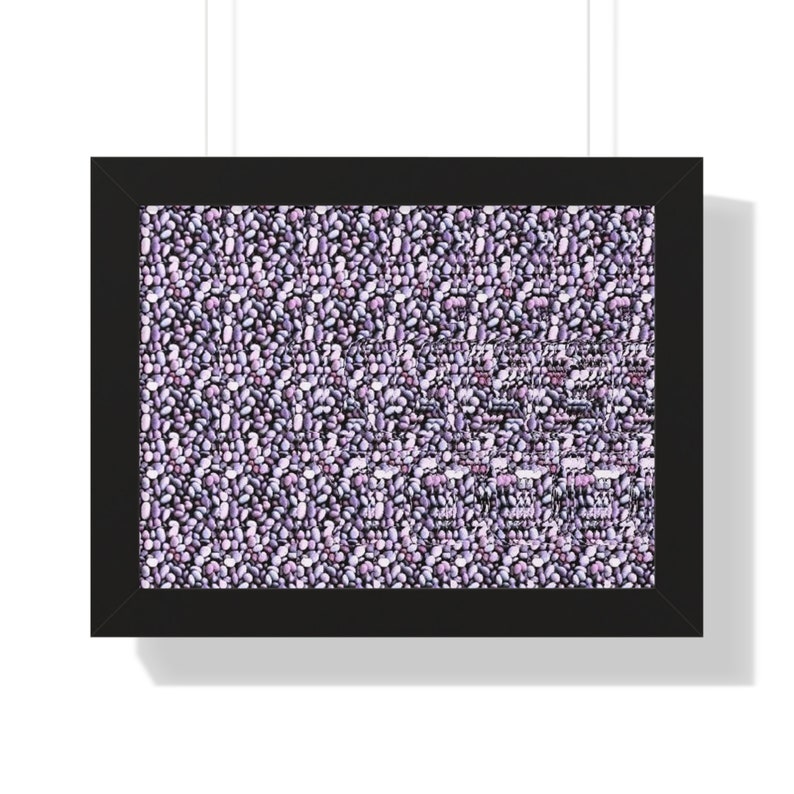 I Love You STEREOGRAM Hidden 3D Poster With FRAME, MATTE Finish in ...