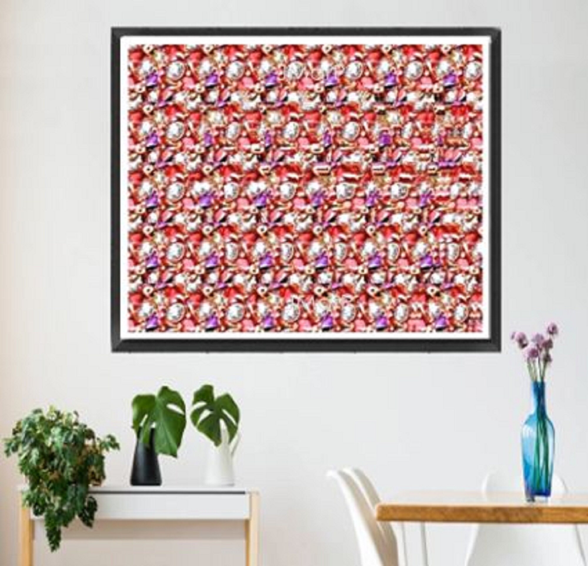 GEMS in My HANDS STEREOGRAM, Secret Message Wall Art Canvas Print ...