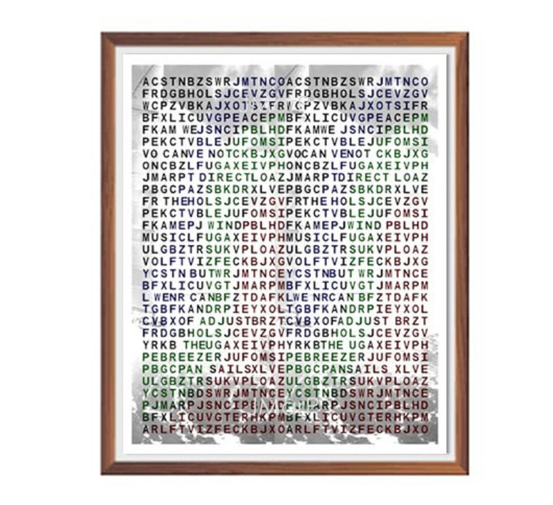 ADJUST the SAILS STEREOGRAM Secret Message Wall Art Canvas - Etsy