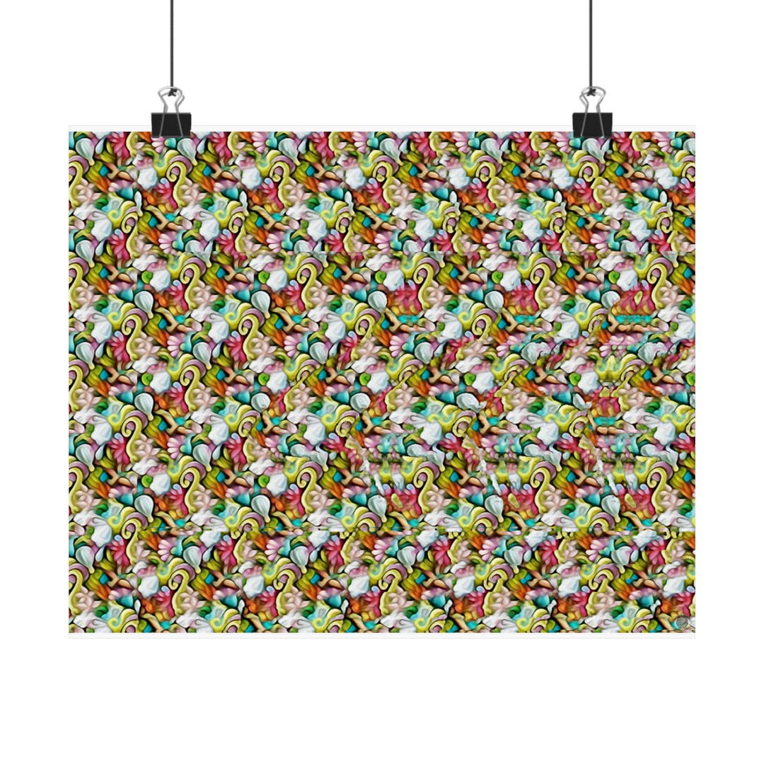 Shark Stereogram Unframed Poster: Optical Illusion Hidden 3D Image Art ...