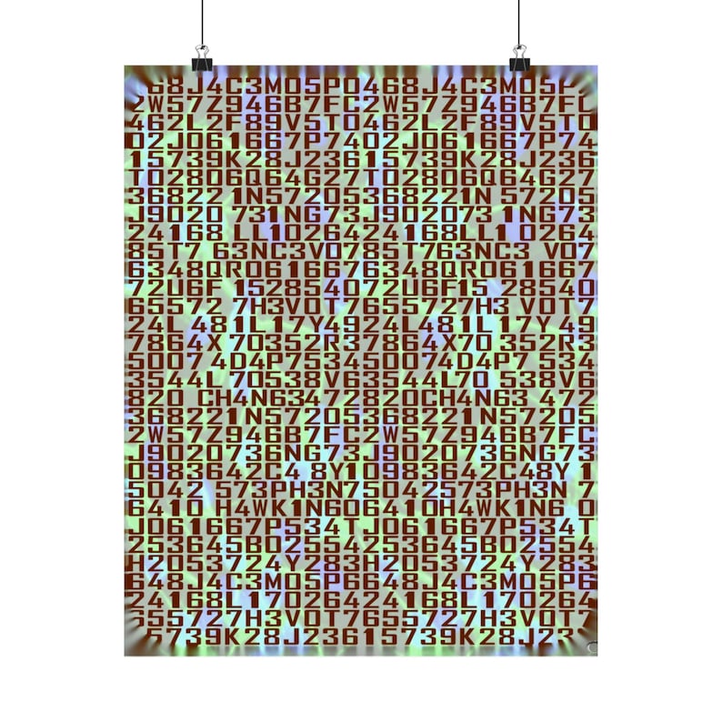 Intelligence STEREOGRAM Matte Vertical POSTER, UNFRAMED, Sizes 9x11 ...