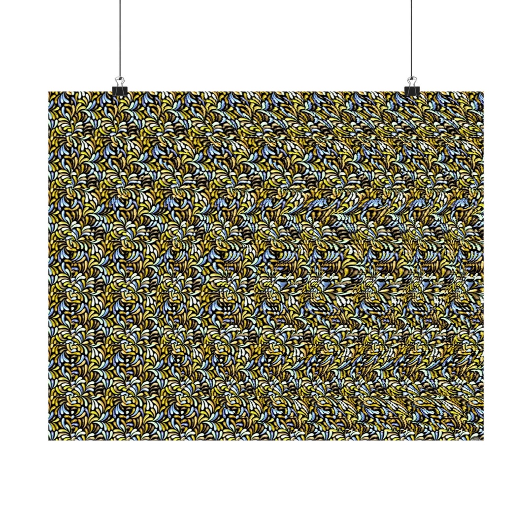 SPIRAL 2 STEREOGRAM POSTER, Unframed 11x9, 14x11, 18x14, 20x16, 24x20 ...