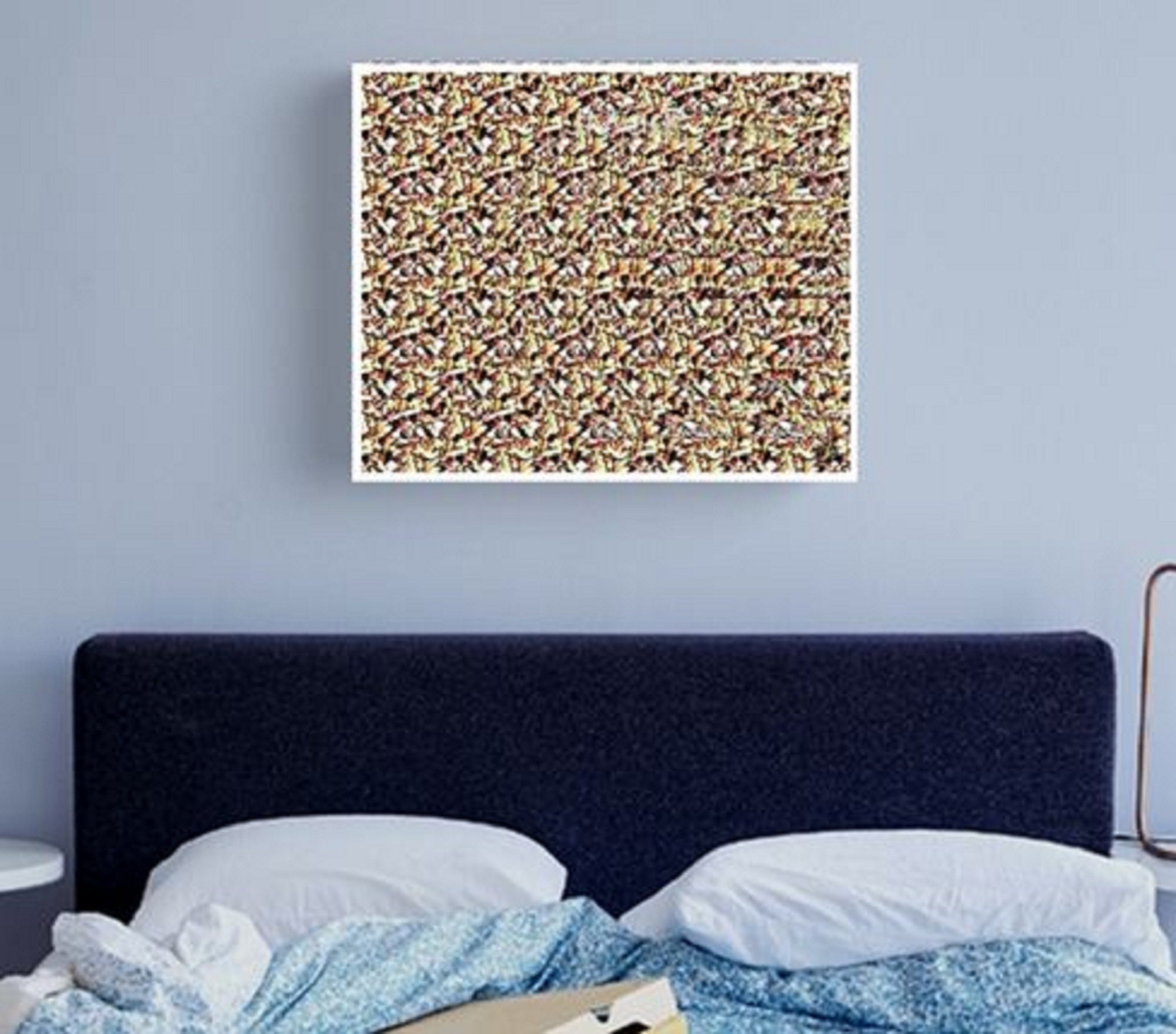 DONUT STEREOGRAM Secret Message Wall Art Canvas Print - Etsy