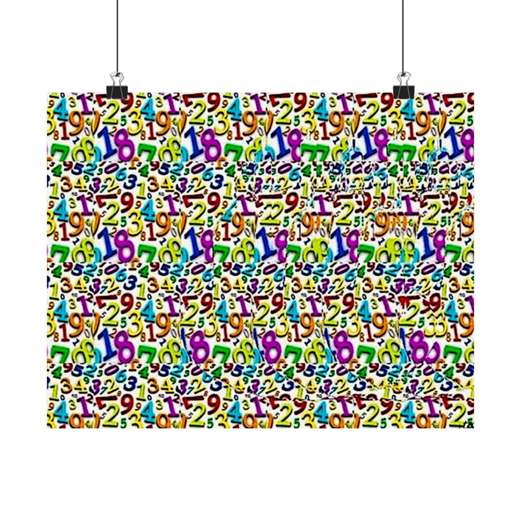 Happy Birthday Stereogram Poster, Unframed 11x9, 14x11, 18x14, 20x16 ...