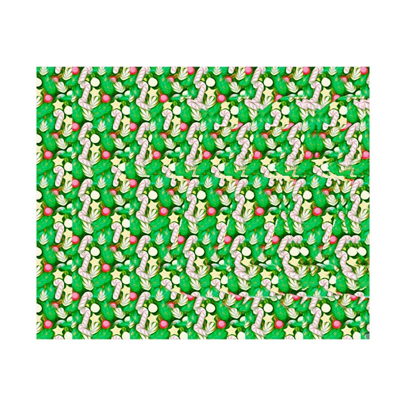 CHRISTMAS BELL Stereogram POSTER, Unframed 11x9, 14x11, 18x14, 20x16 ...