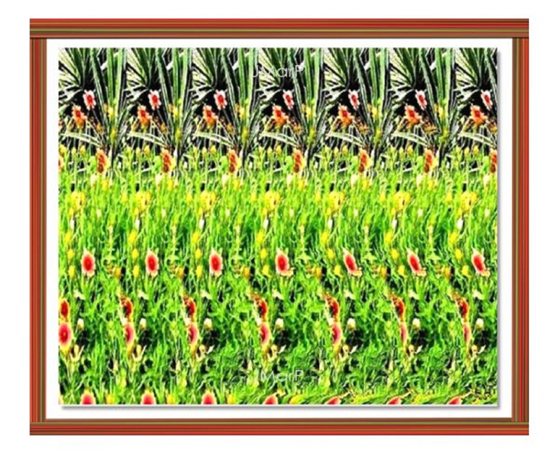 GARDEN CAVE STEREOGRAM Wall Art Canvas Print, Poster Print - Etsy