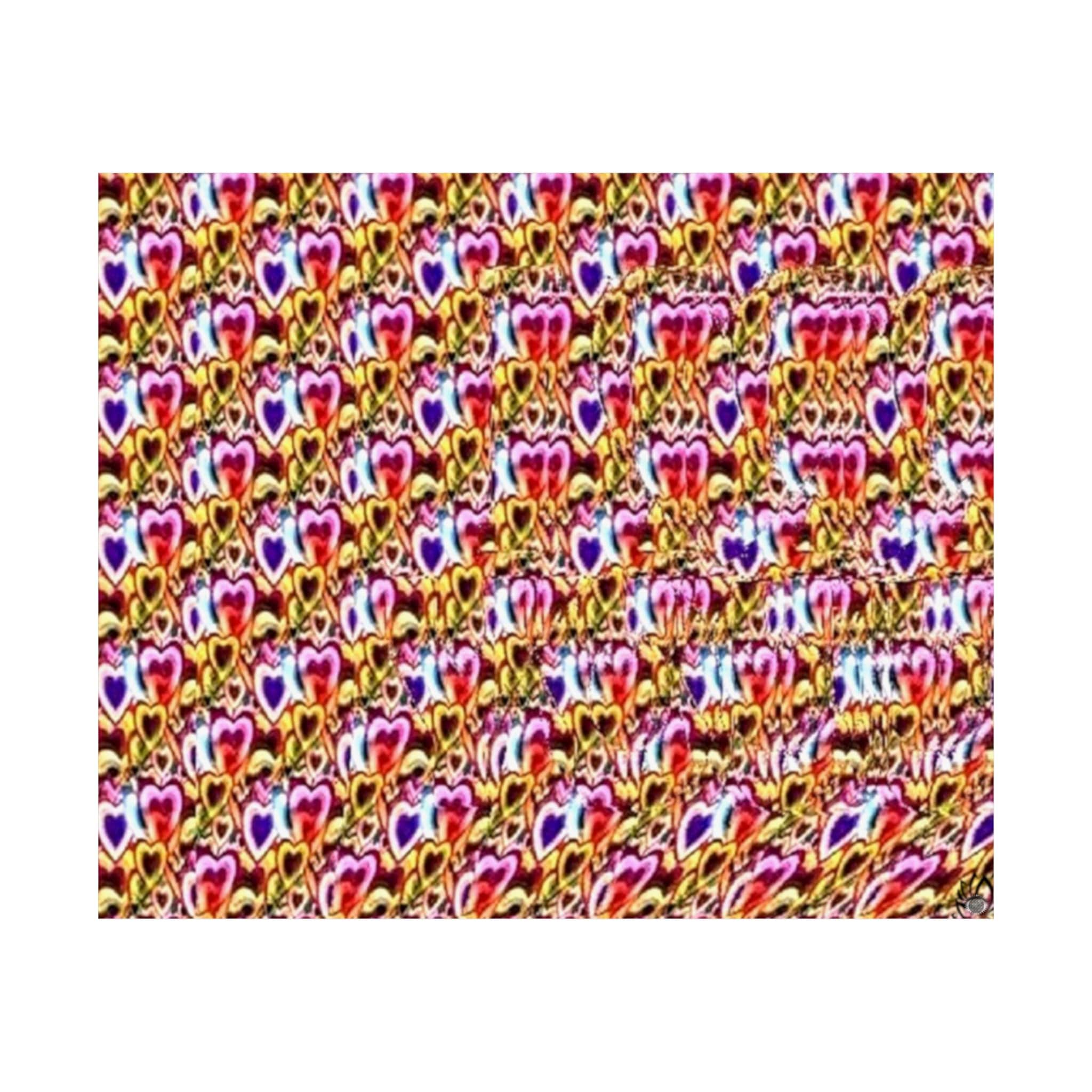 I HEART You STEREOGRAM POSTER, Unframed 11x9, 14x11, 18x14, 20x16 ...