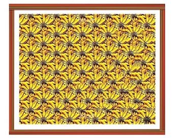 DONUT STEREOGRAM Secret Message Wall Art Canvas Print | Etsy