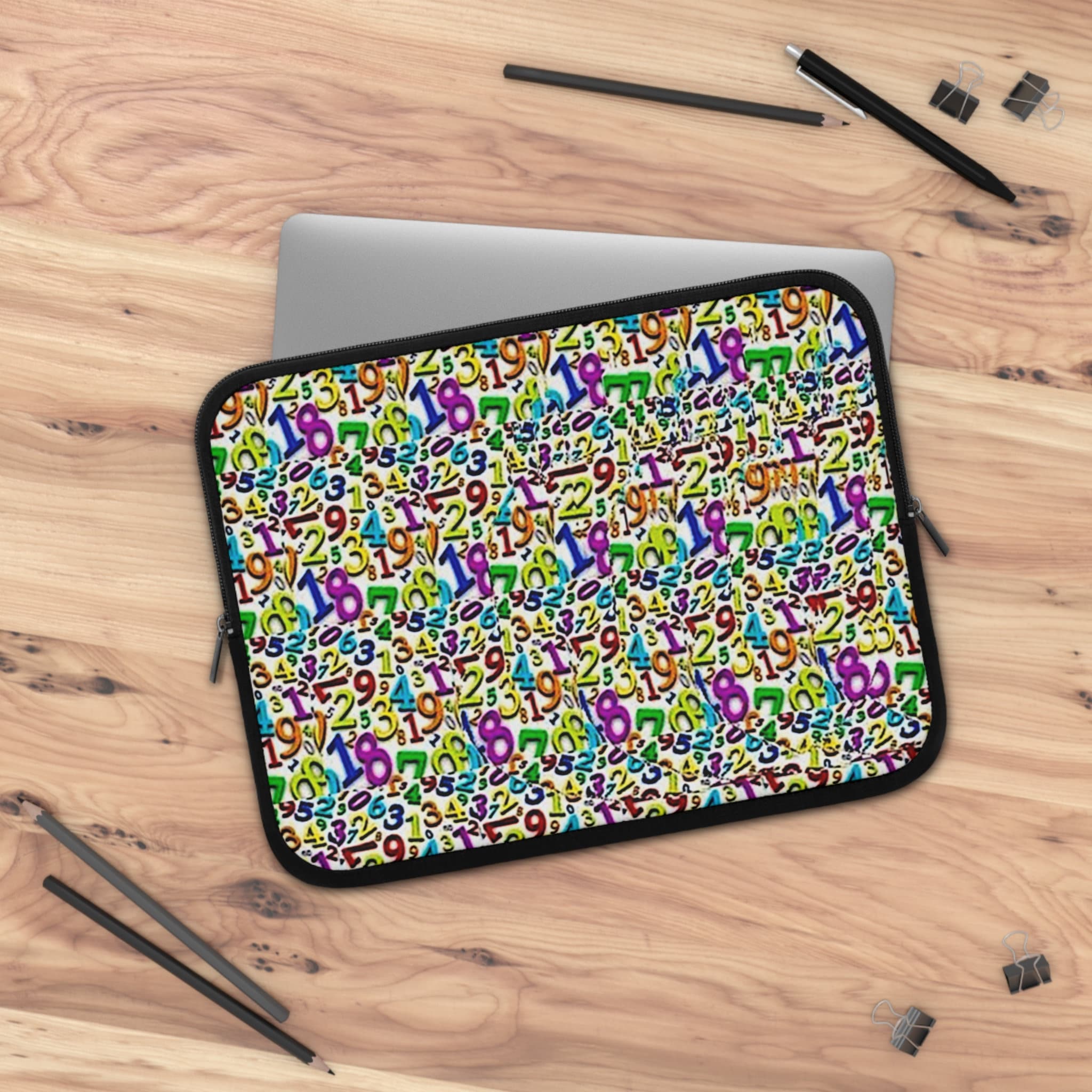 Happy BIRTHDAY Stereogram LAPTOP SLEEVE, Water Resistant, Dual Zipper ...