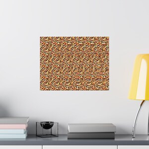 HORSE STEREOGRAM POSTER, Unframed 11x9, 14x11, 18x14, 20x16, 24x20 ...
