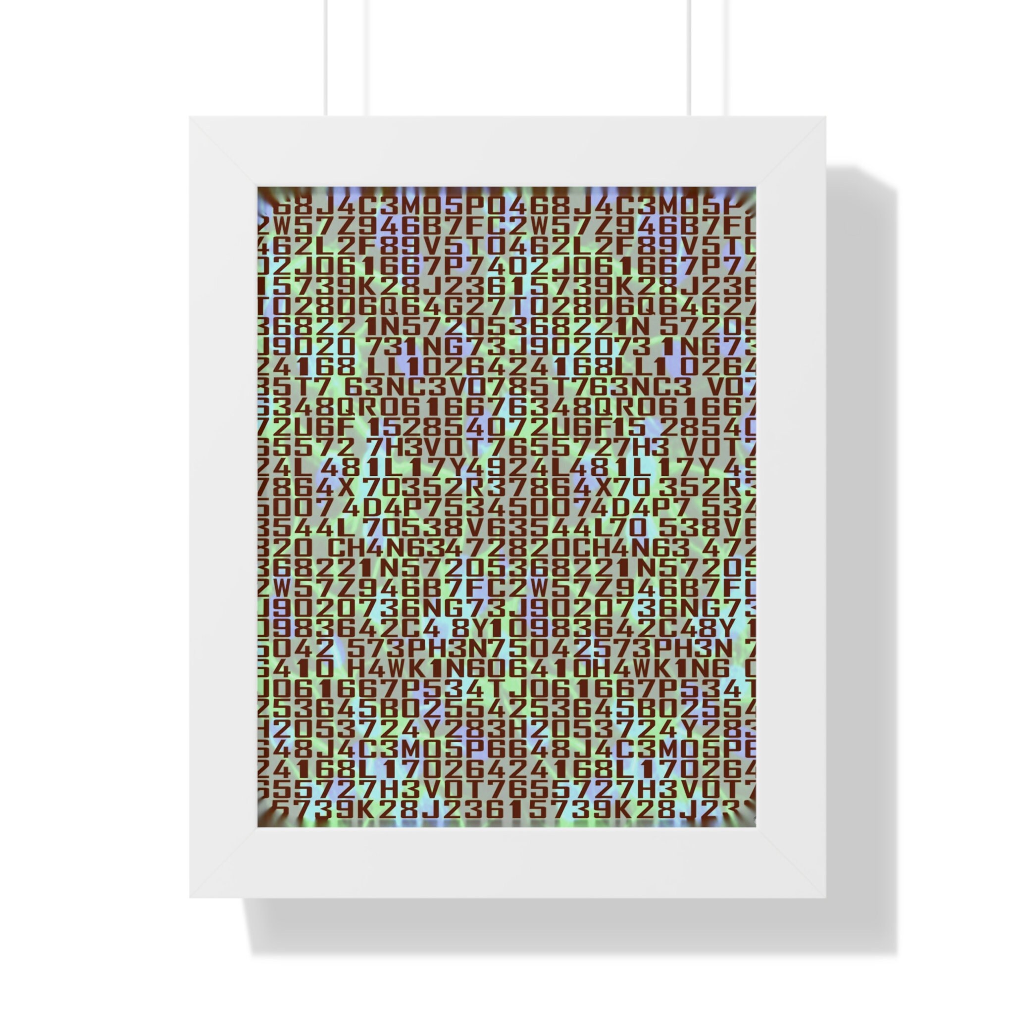 Intelligence STEREOGRAM Hidden 3D Poster With FRAME, MATTE Finish in ...