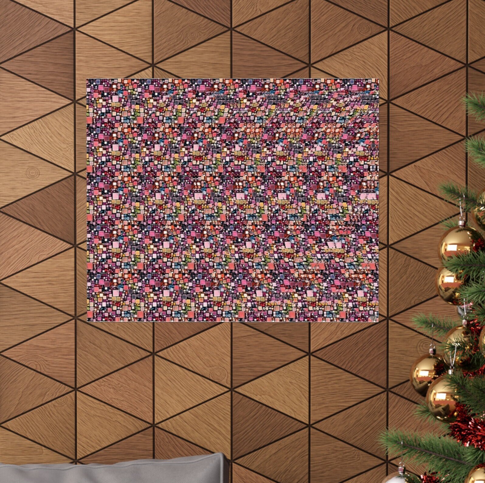 HEART STEREOGRAM POSTER, Unframed 11x9, 14x11, 18x14, 20x16, 24x20 ...