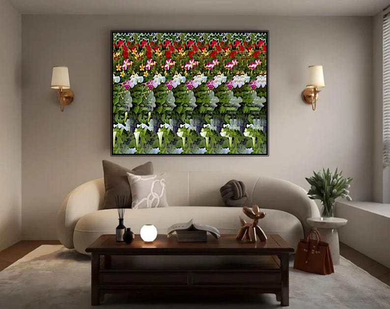 GARDEN BUTTERFLY Stereogram POSTER, Unframed 11x9, 14x11, 18x14, 20x16 ...