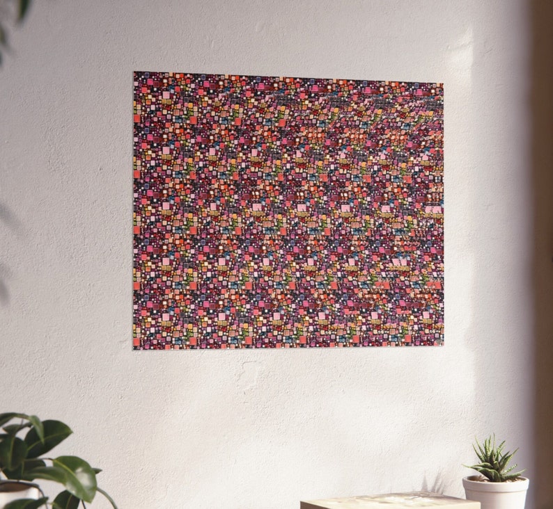 HEART STEREOGRAM POSTER, Unframed 11x9, 14x11, 18x14, 20x16, 24x20 ...