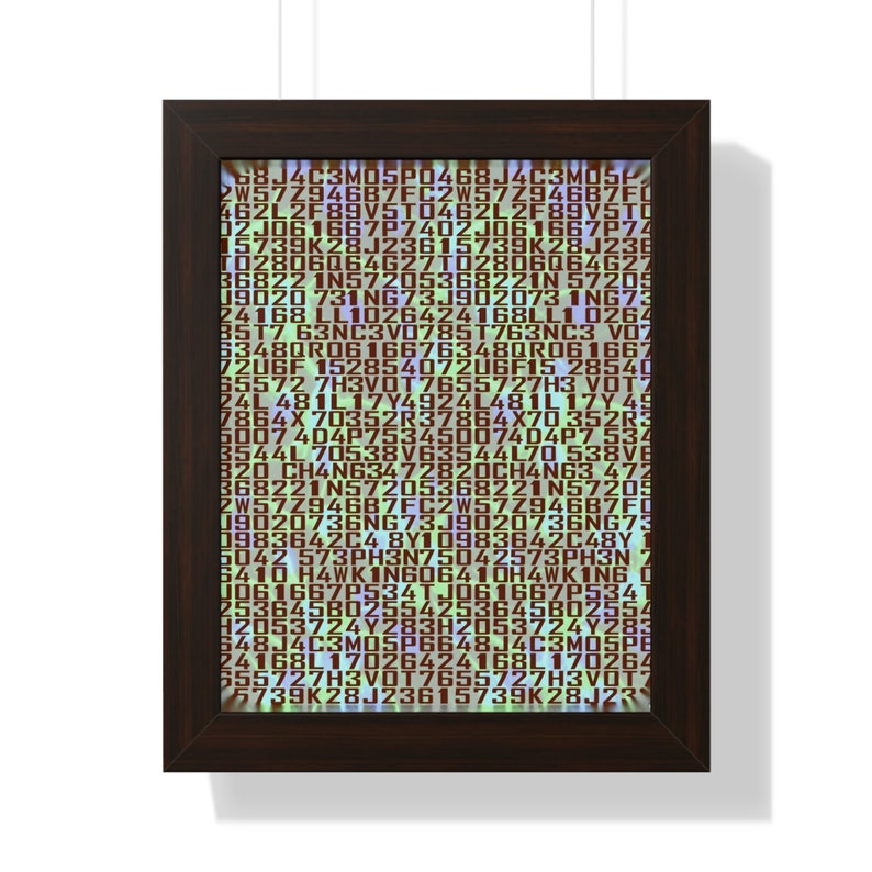 Intelligence STEREOGRAM Hidden 3D Poster With FRAME, MATTE Finish in ...