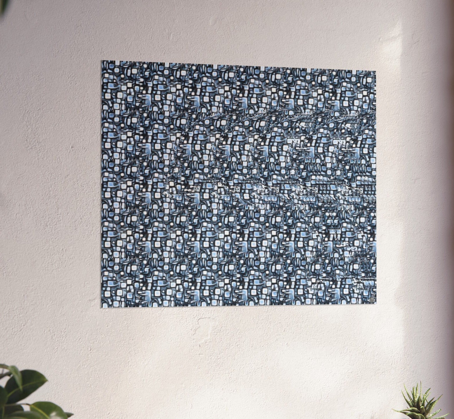 DOLPHIN STEREOGRAM POSTER, Unframed 11x9, 14x11, 18x14, 20x16, 24x20 ...