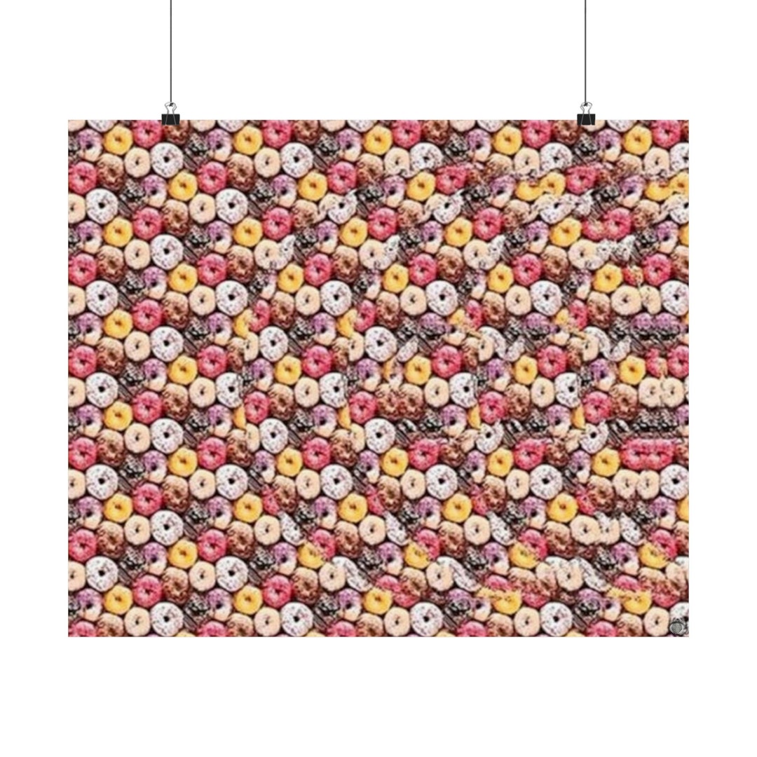 DONUT STEREOGRAM POSTER, Unframed 11x9, 14x11, 18x14, 20x16, 24x20 ...
