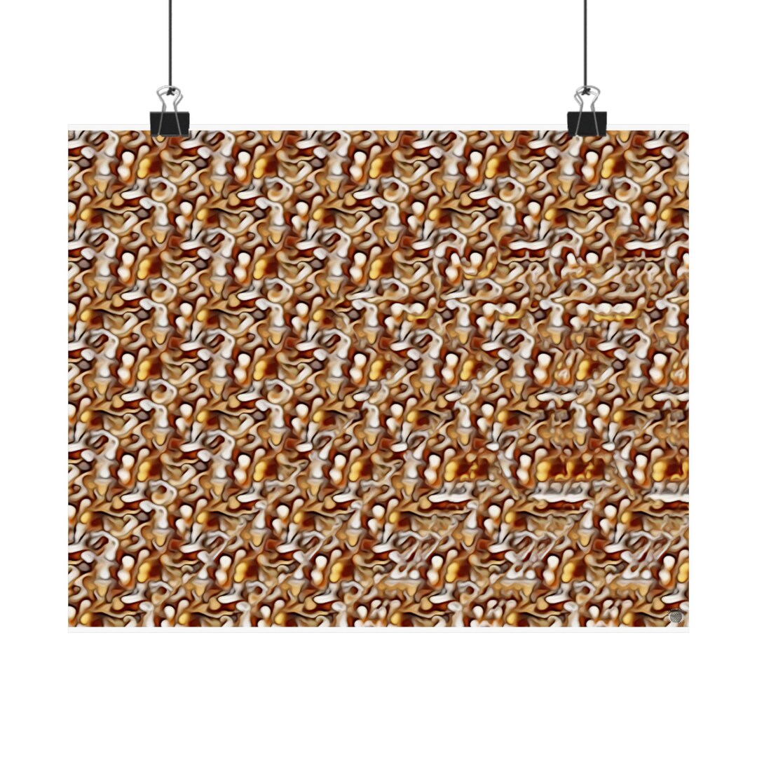 GIRAFFE STEREOGRAM POSTER, Unframed 11x9, 14x11, 18x14, 20x16, 24x20 ...