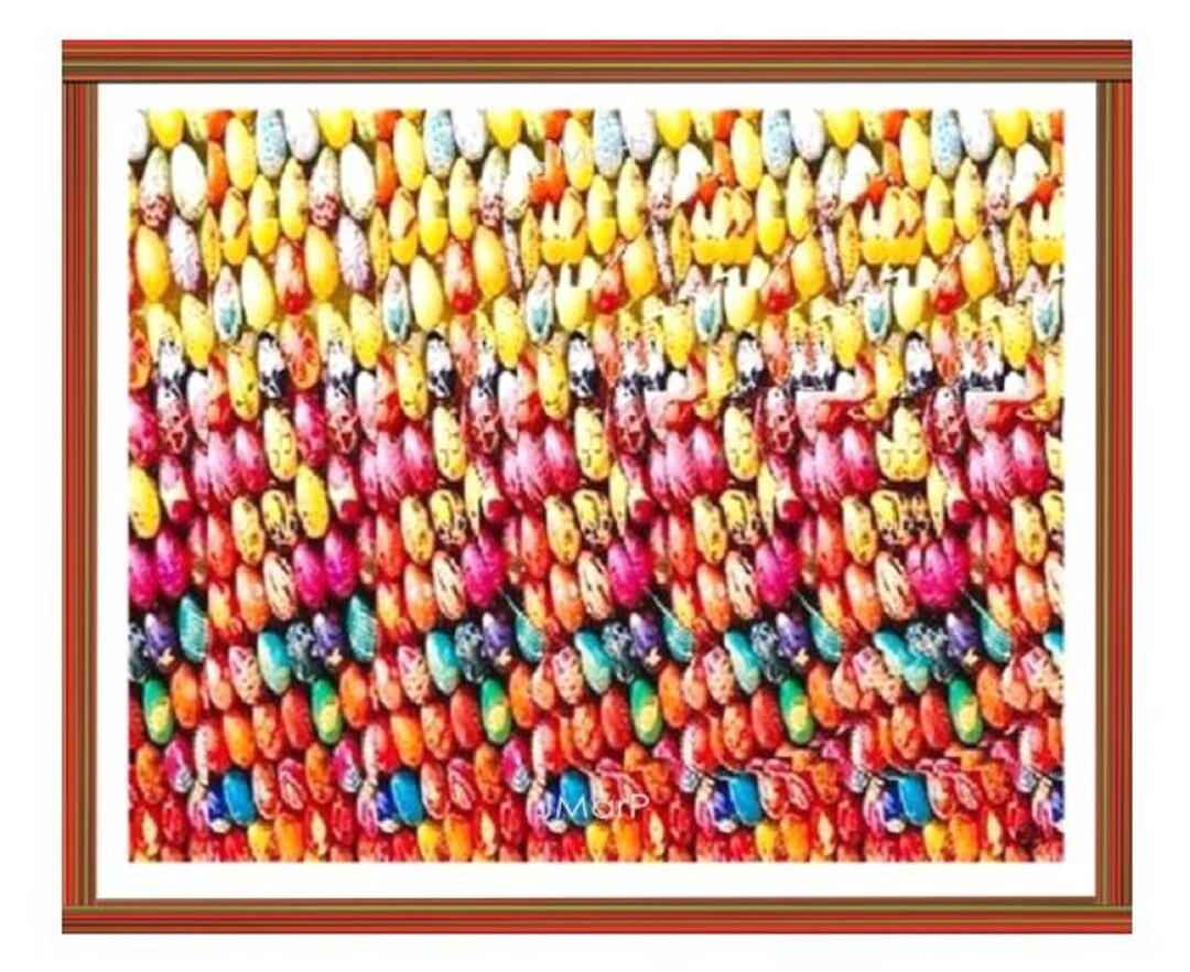 EASTER BUNNY STEREOGRAM Secret Message Wall Art Canvas Print - Etsy