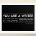 Writer Wall Art / Inspirational Quote Complements a Writing Desk ...