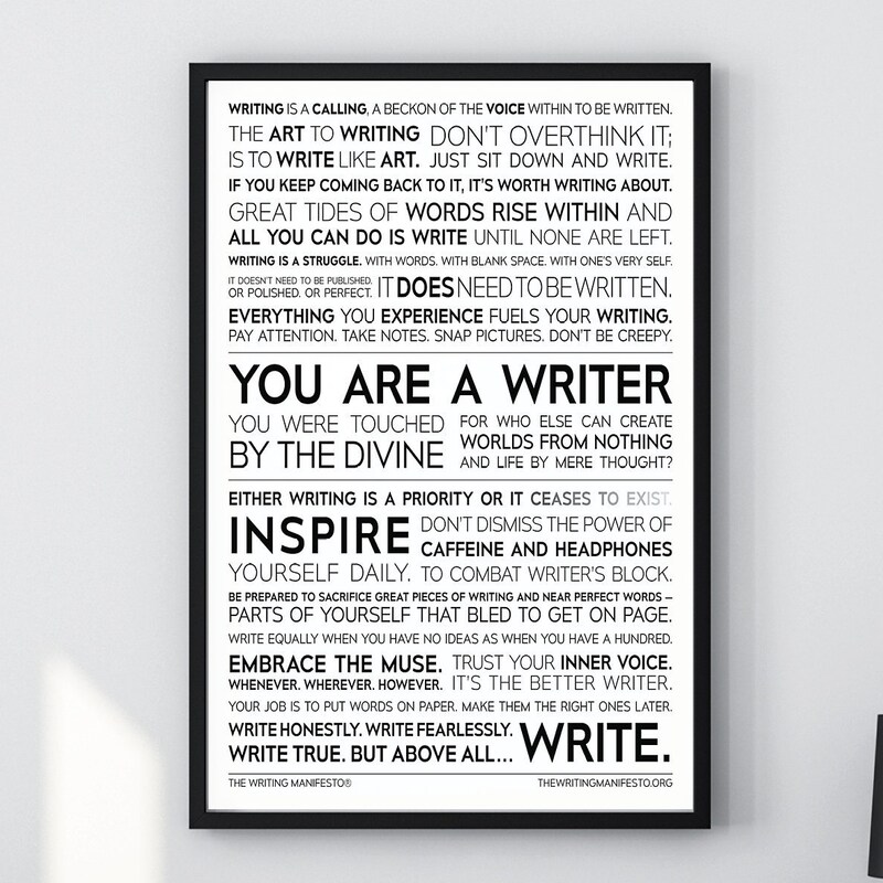 TheWritingManifesto - Etsy