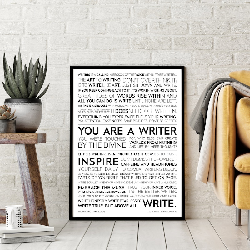 Writing Poster - Etsy