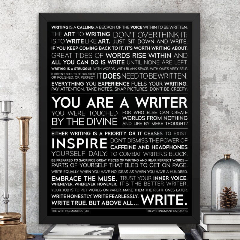 TheWritingManifesto - Etsy