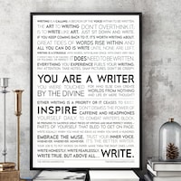 The Writer - Tarot Card Poster Print, Posters for Writers, Typewriter ...