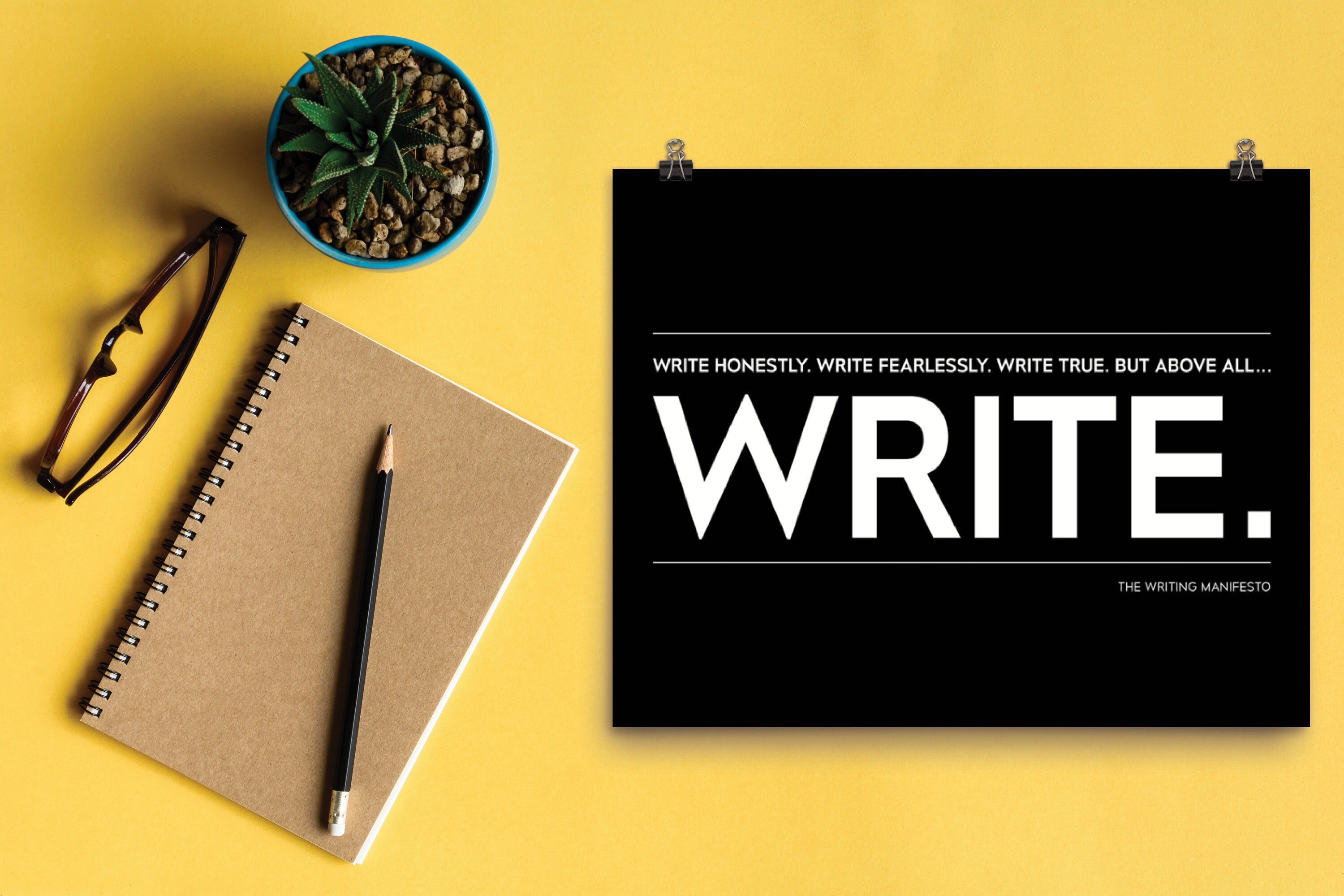 But Above All Write Printable Inspirational Wall Art / Author | Etsy