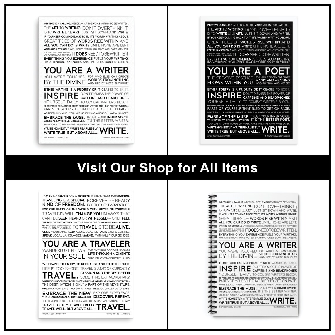 Creative Writing Inspirational Print for Writers / - Etsy