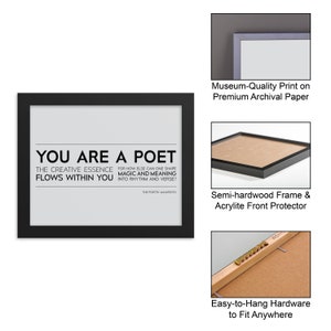 Poetry Motivation & English Classroom Print / Cure for Writer’s Block ...