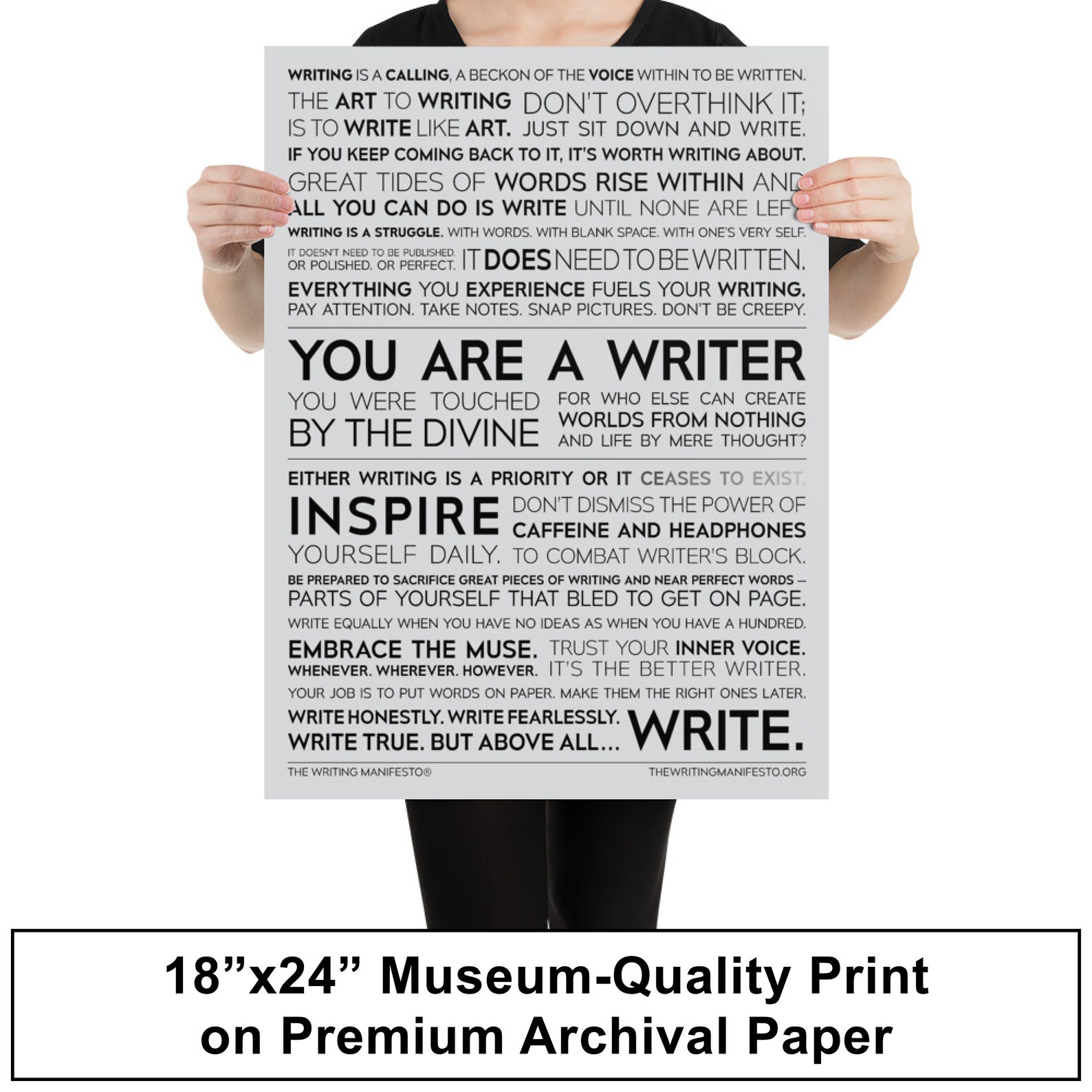 Writer Inspirational Print — Gift for Writer, Author, Poet, Novelist ...